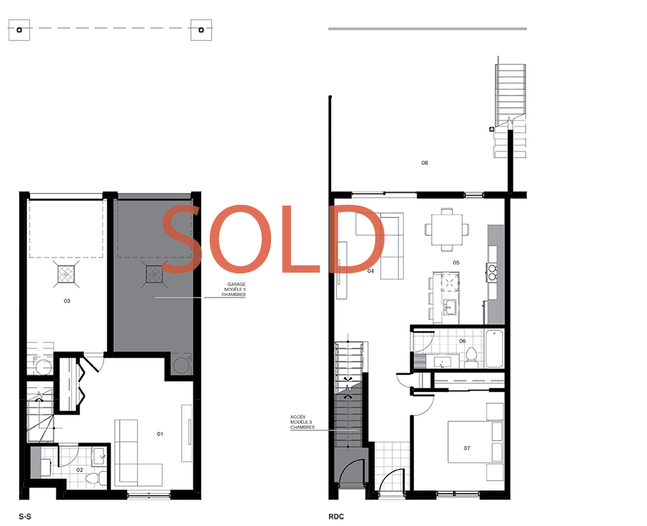 Plans and Model Unit - Townhouses for Sale - Alvéo Mirabel
